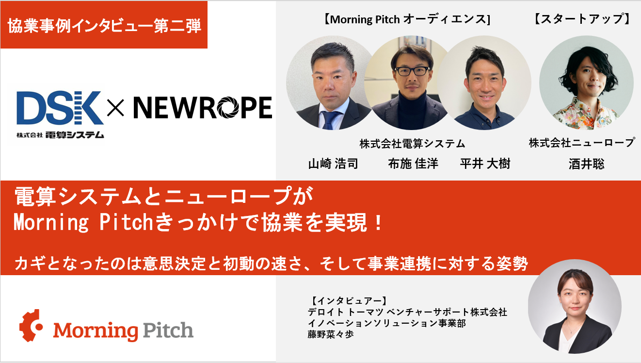 Morning Pitchを介し電算システムとニューロープが協業 初動の速さと3部署間のスムーズな連携で、アパレル向けの対話型のデジタルサイ ...