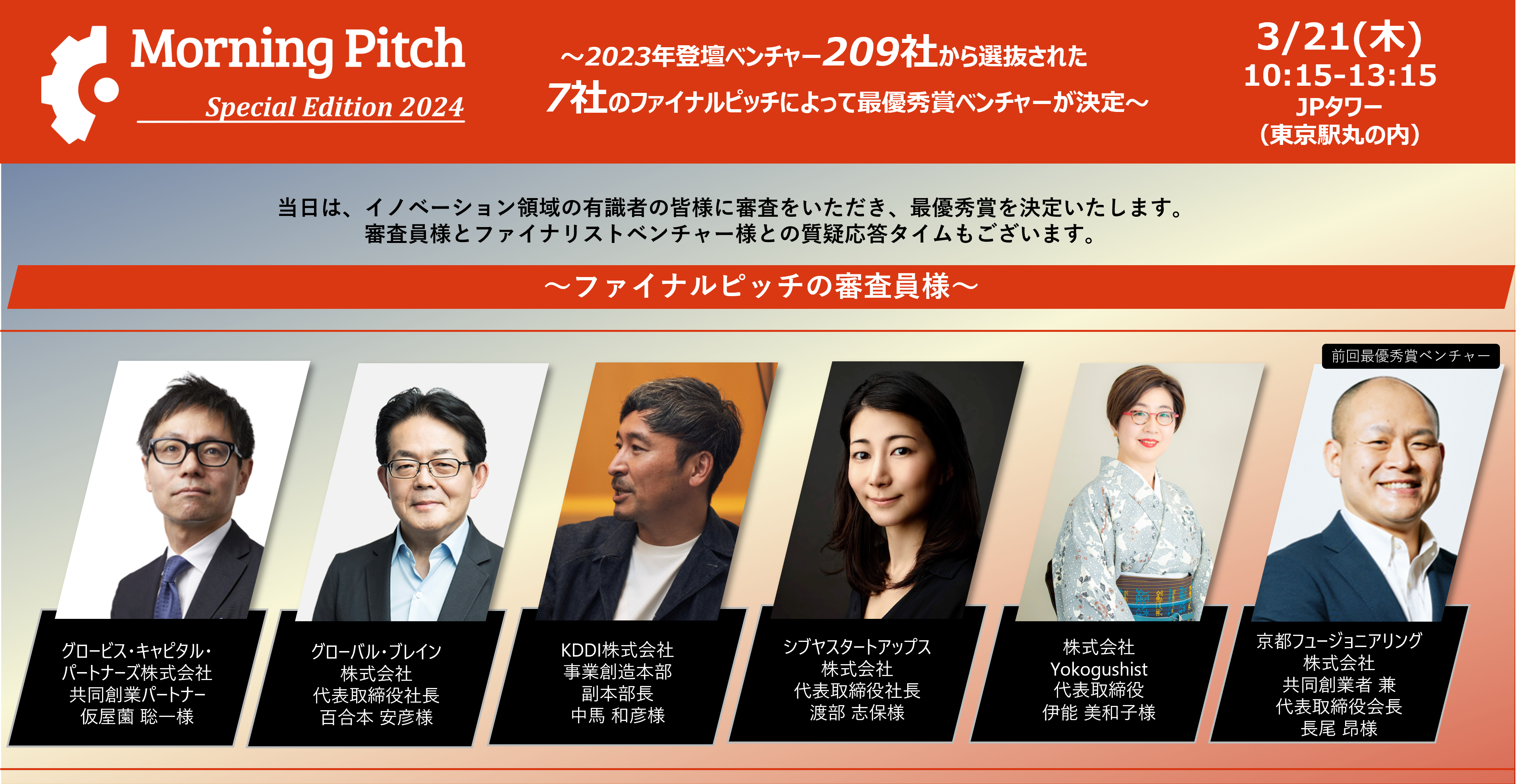 3/21開催 Morning Pitch Special Edition 2024 « Morning Pitch